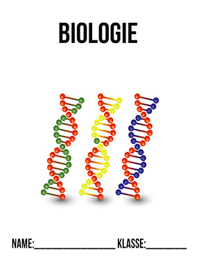Biologie Deckblatt DNA Stränge | Bio Deckblätter