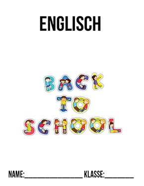 Englisch Deckblatt DIN A4 | Englisch Deckblätter